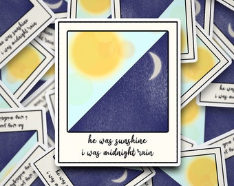 Midnight Rain Sticker - Etsy