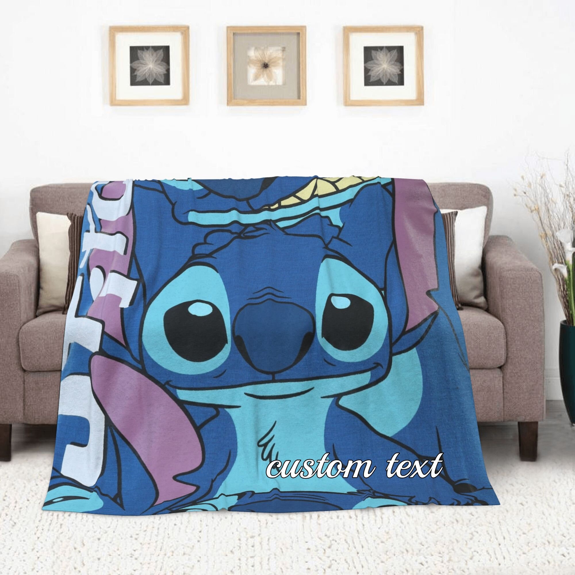 Custom Name Lilo&stitch Blanket Baby Girl Boy Blankets Throw - Etsy