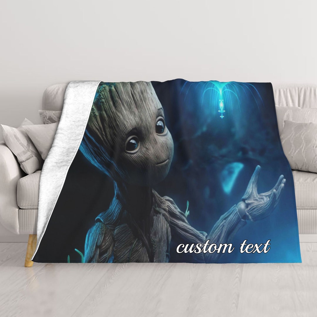 Custom Name Groot Blanket Baby Girl Boy Blankets Throw - Etsy