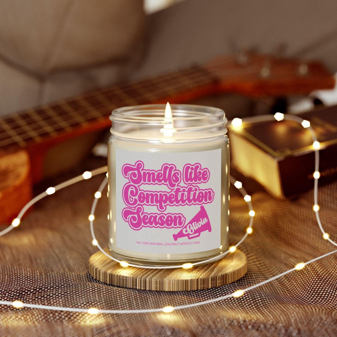 Custom Name Competition Season, Coconut Apricot Wax Candle ...