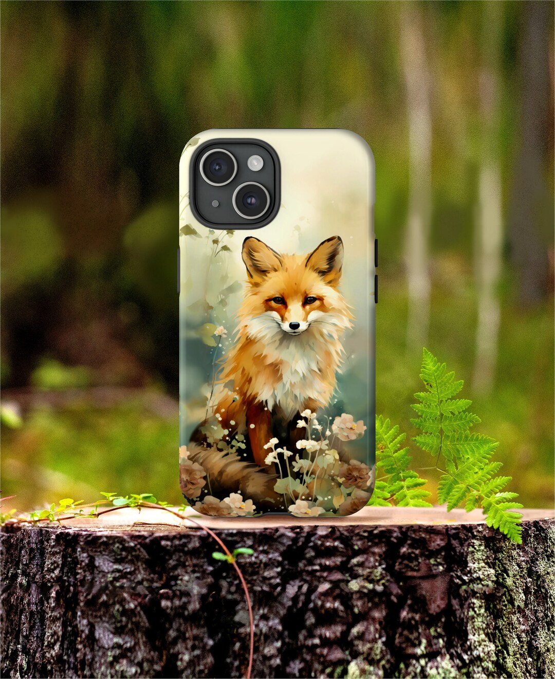 Cute Red Fox Case, Floral Woodlands Animal Case, Nature Case ...