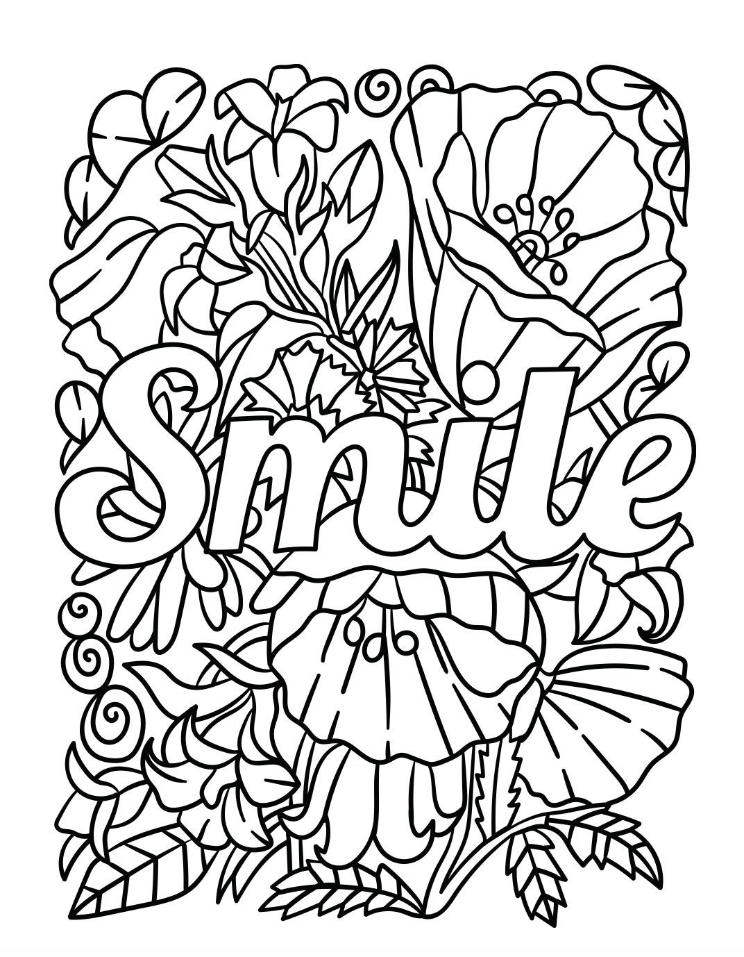Positive Vibes Coloring Pages for Digital Download - Etsy
