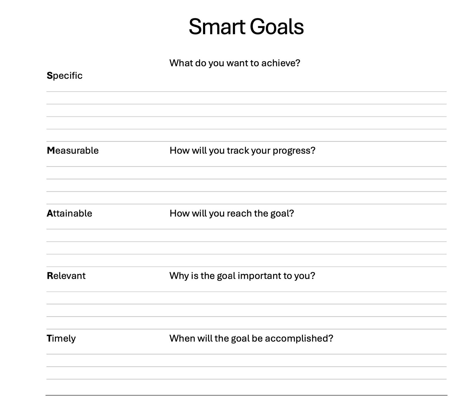Smart Goals Planner Pages - 2 Designs PDF Files- Achieve Your Goals ...