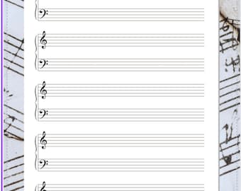 Printable Sheet Music Printable Music Sheet Printable Music Paper Sheet ...