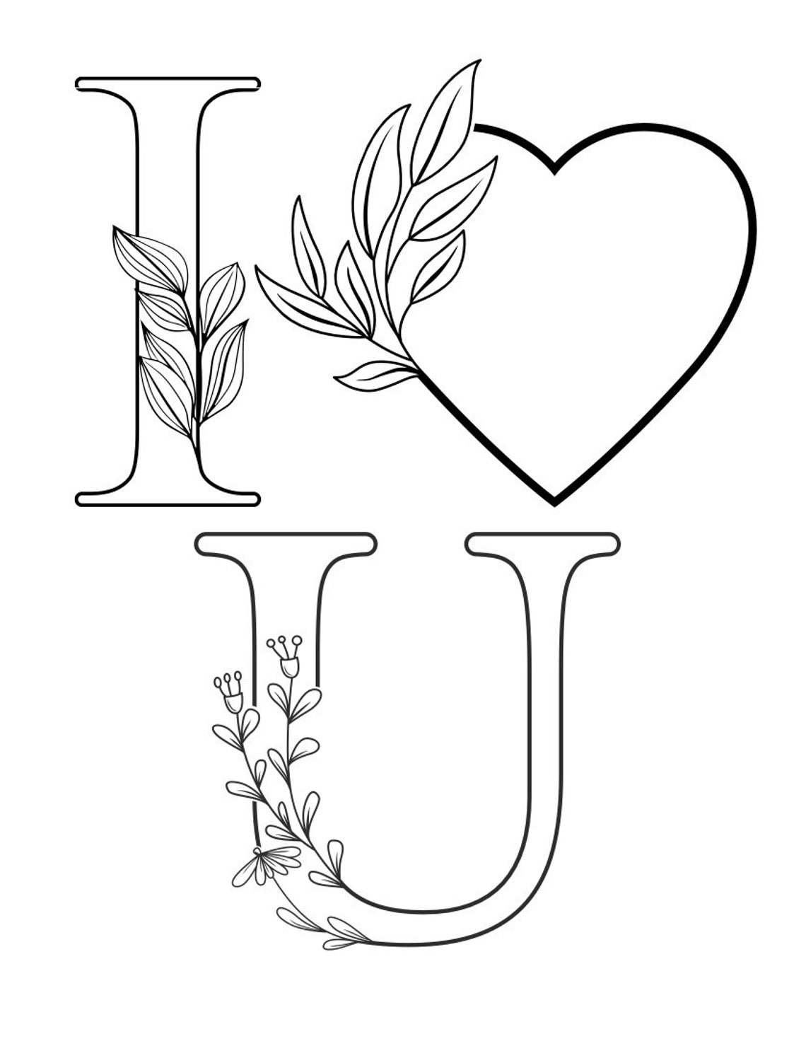 Love-themed Coloring Pages Instant Download - Etsy