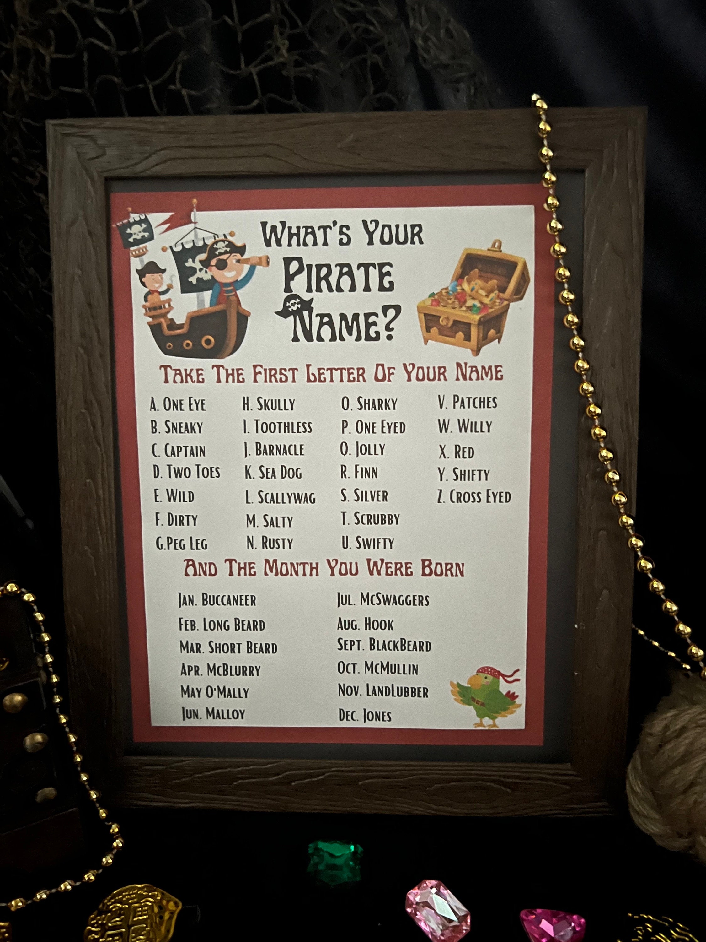 Pirate Party Food Labels, Food Labels for Your Pirate Party, What's ...