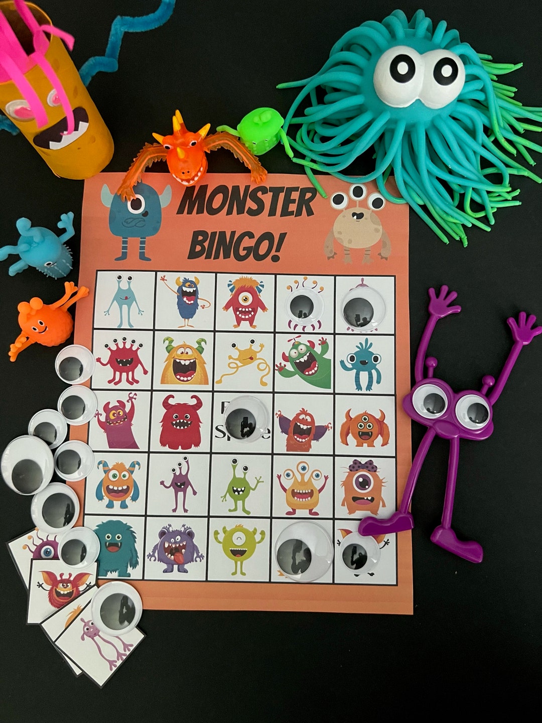 Monster BINGO for Elementary, Kindergarten and Prek - Etsy