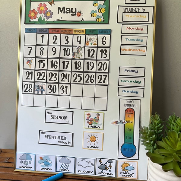 Interactive Perpetual Calendar - Etsy