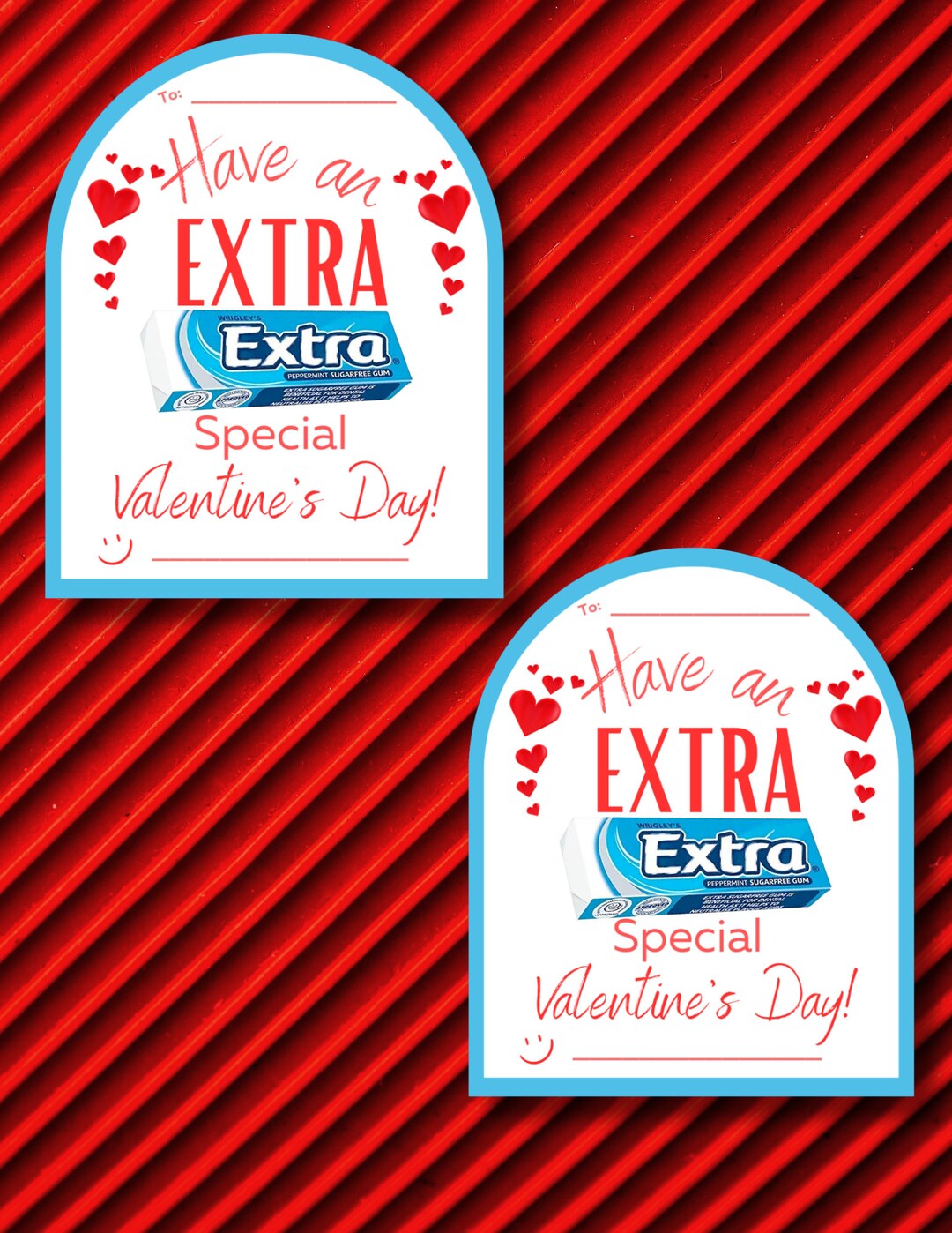 Valentine's Day Gift Tag, EXTRA Special Valentine's Day Tag for Teacher ...