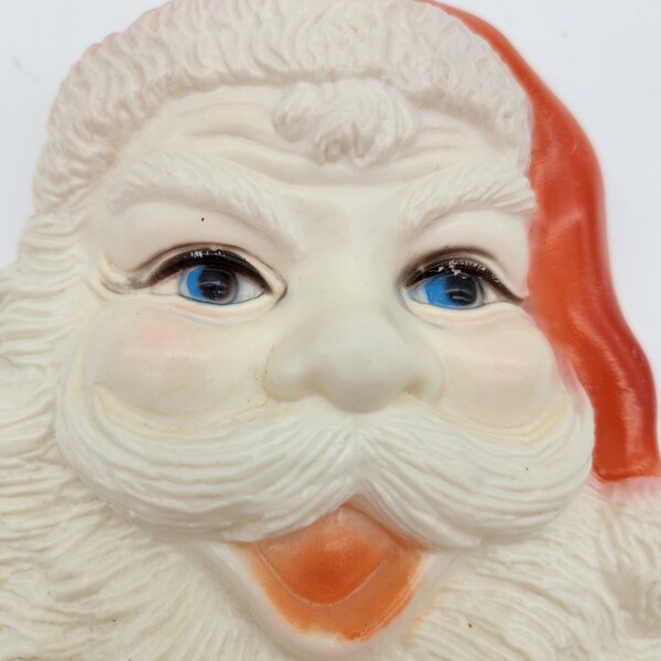 Santa Head Wall Hanging - Etsy