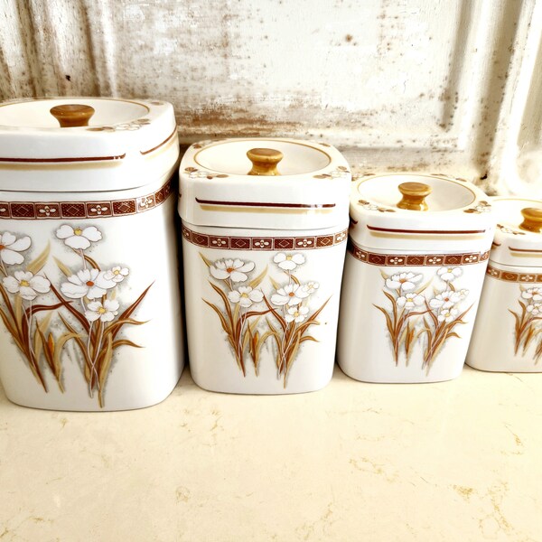 Vintage Canister Set - Etsy