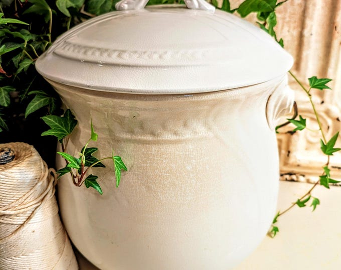 Antique Ironstone Slop Pot I English Handled Bucket I NO Chips or ...