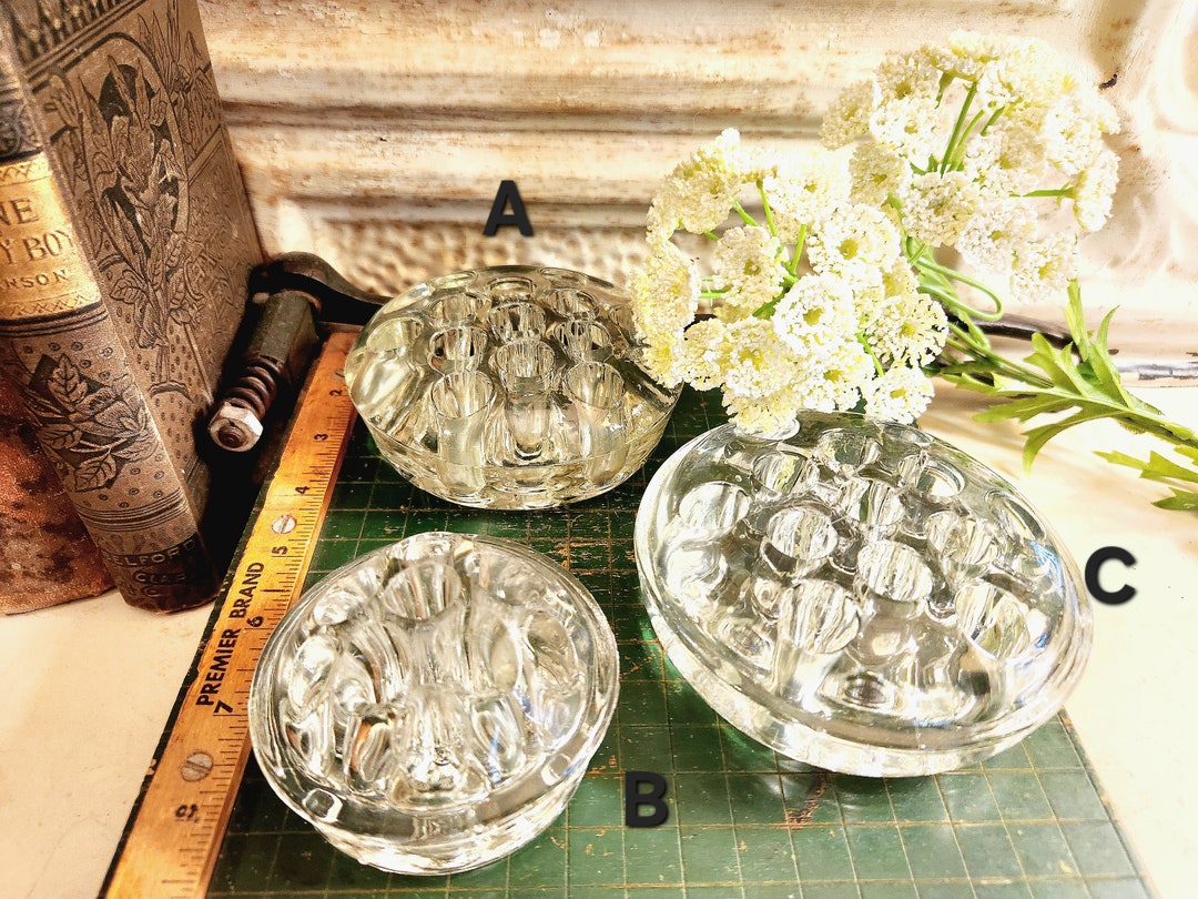 Vintage Glass Flower Frogs I Choice of Domed Flower Frogs I Flower ...