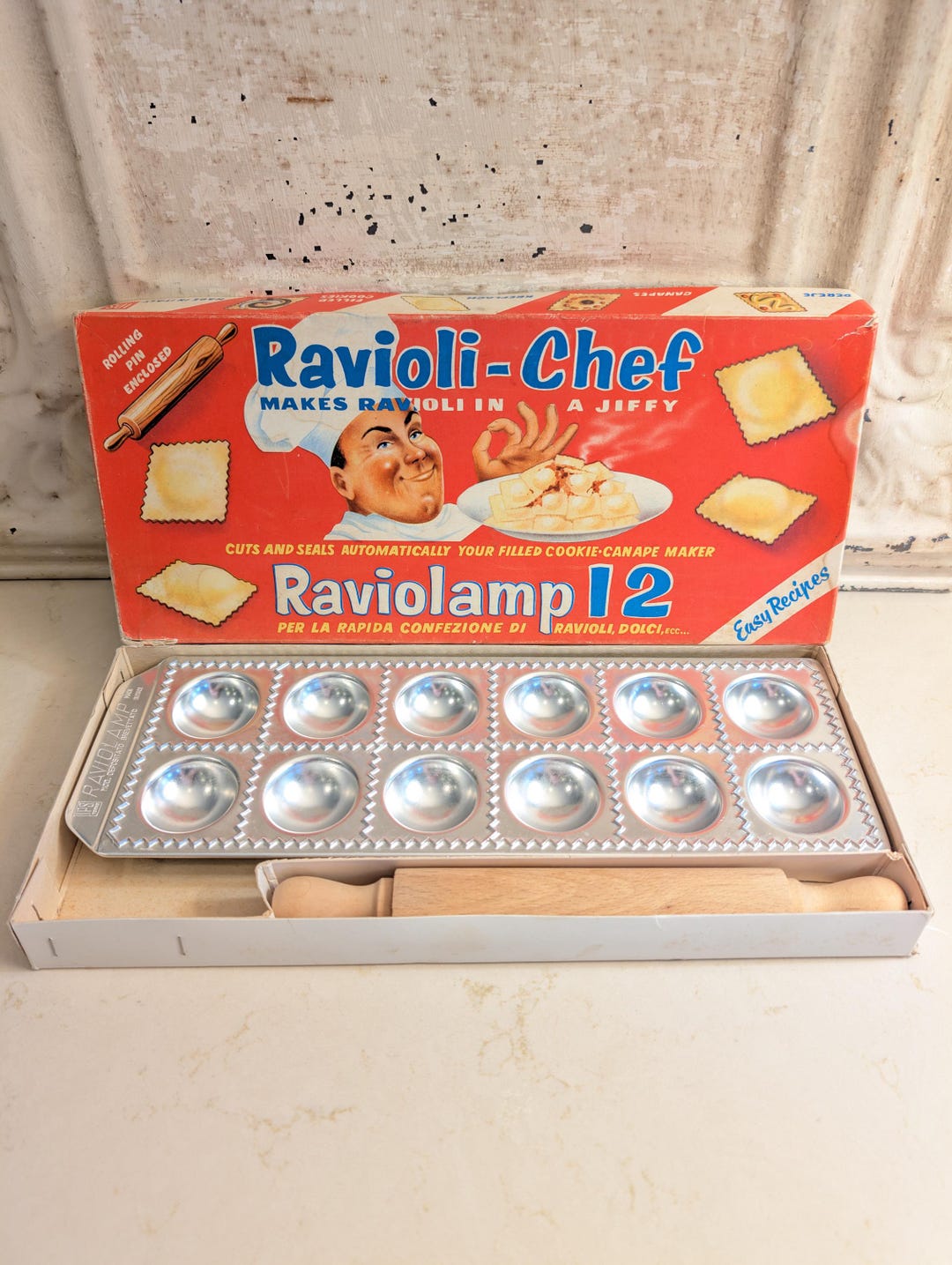 Vintage Ravioli Set I Made in Italy I 1950's Raviolamp Pasta Kit I Tiny ...