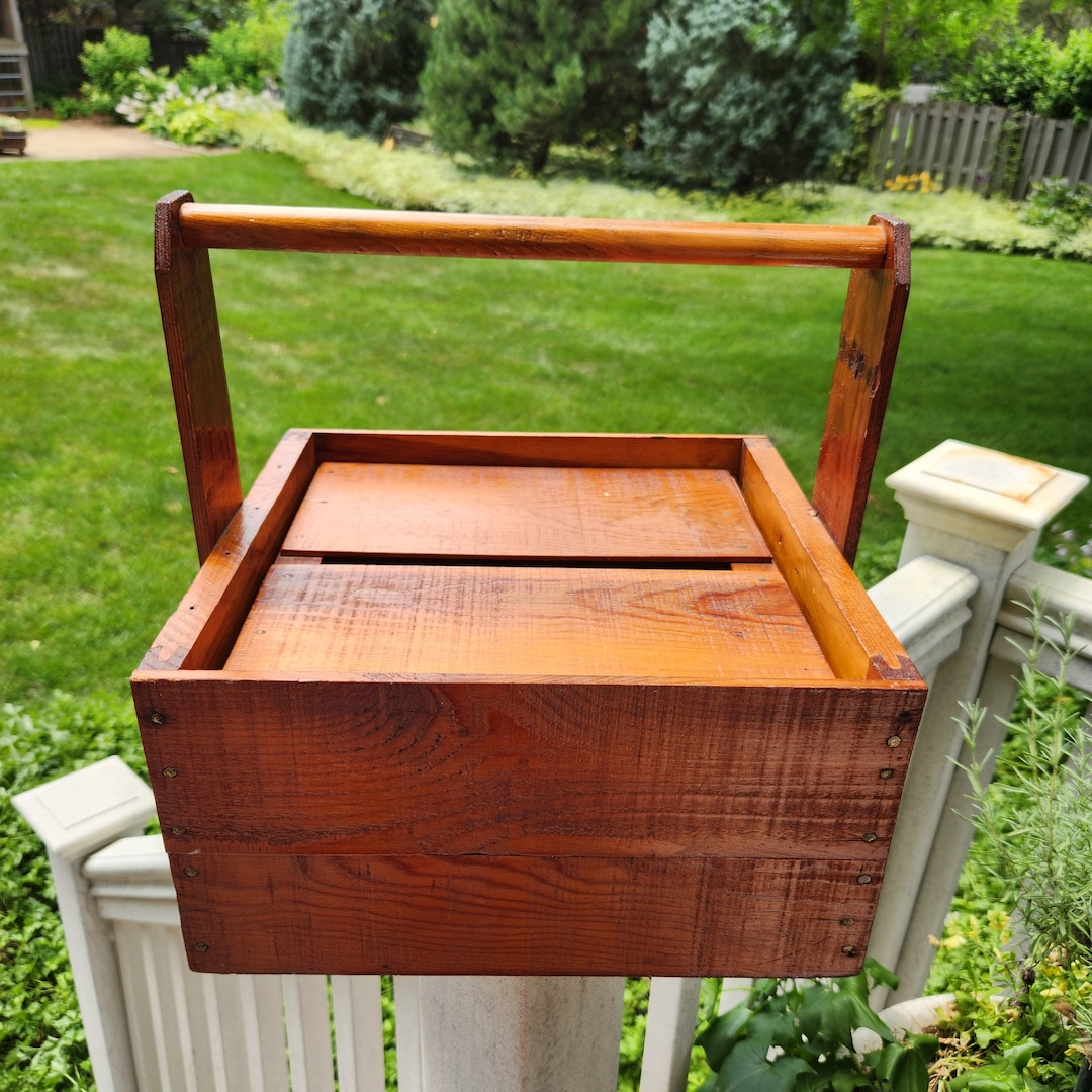 Antique Wood Pie Carrier I Primitive Box I Farmhouse Decor I Antique ...