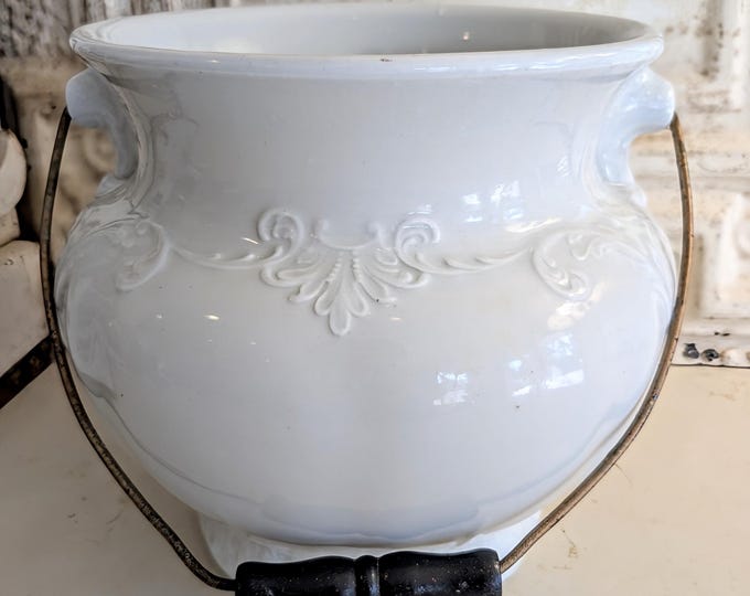 Antique Ironstone Slop Pail I 1800s Thick and Chunky - Etsy