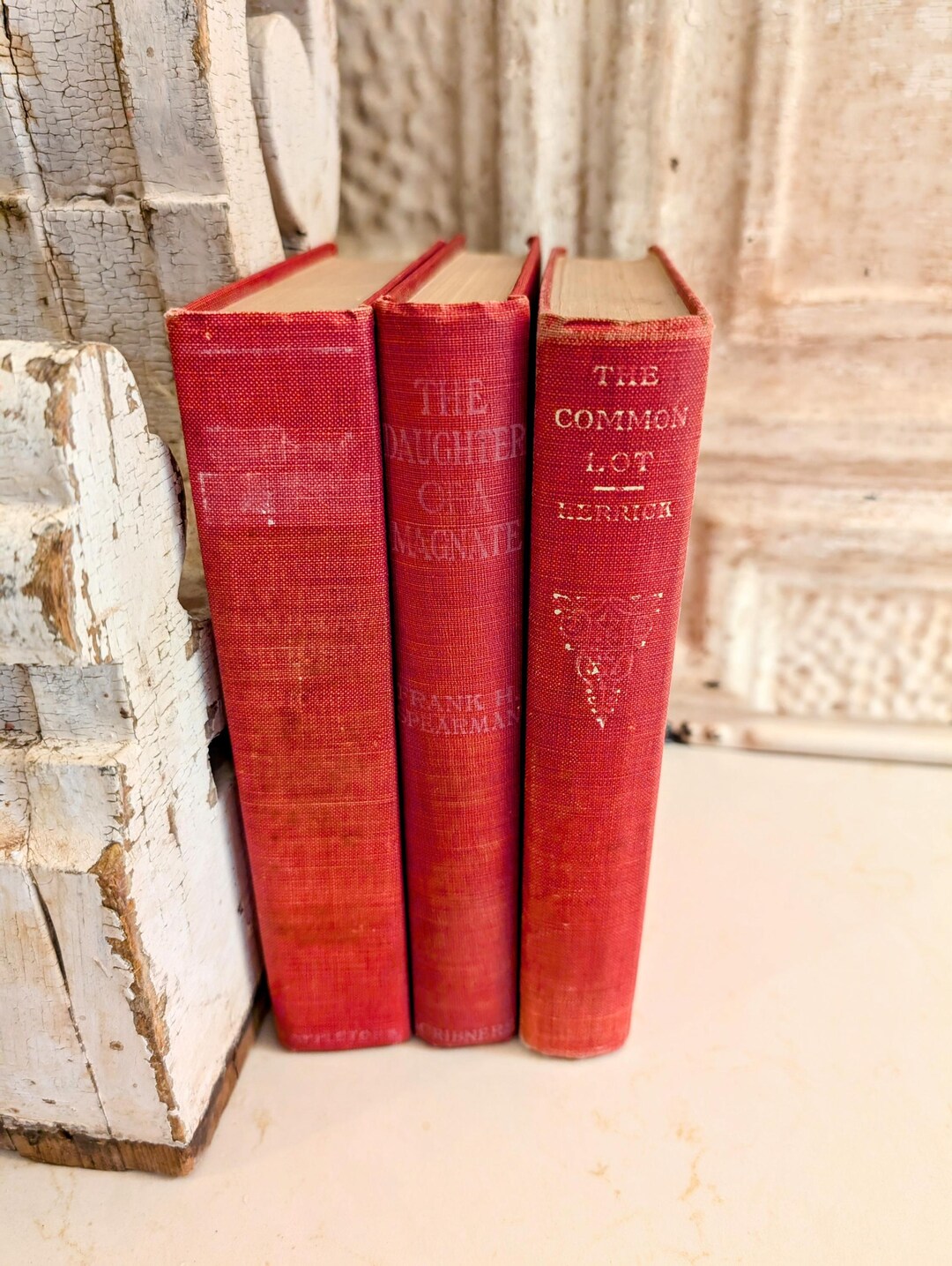 Antique Red Book Set Early 1900s American West Women Novels - Etsy