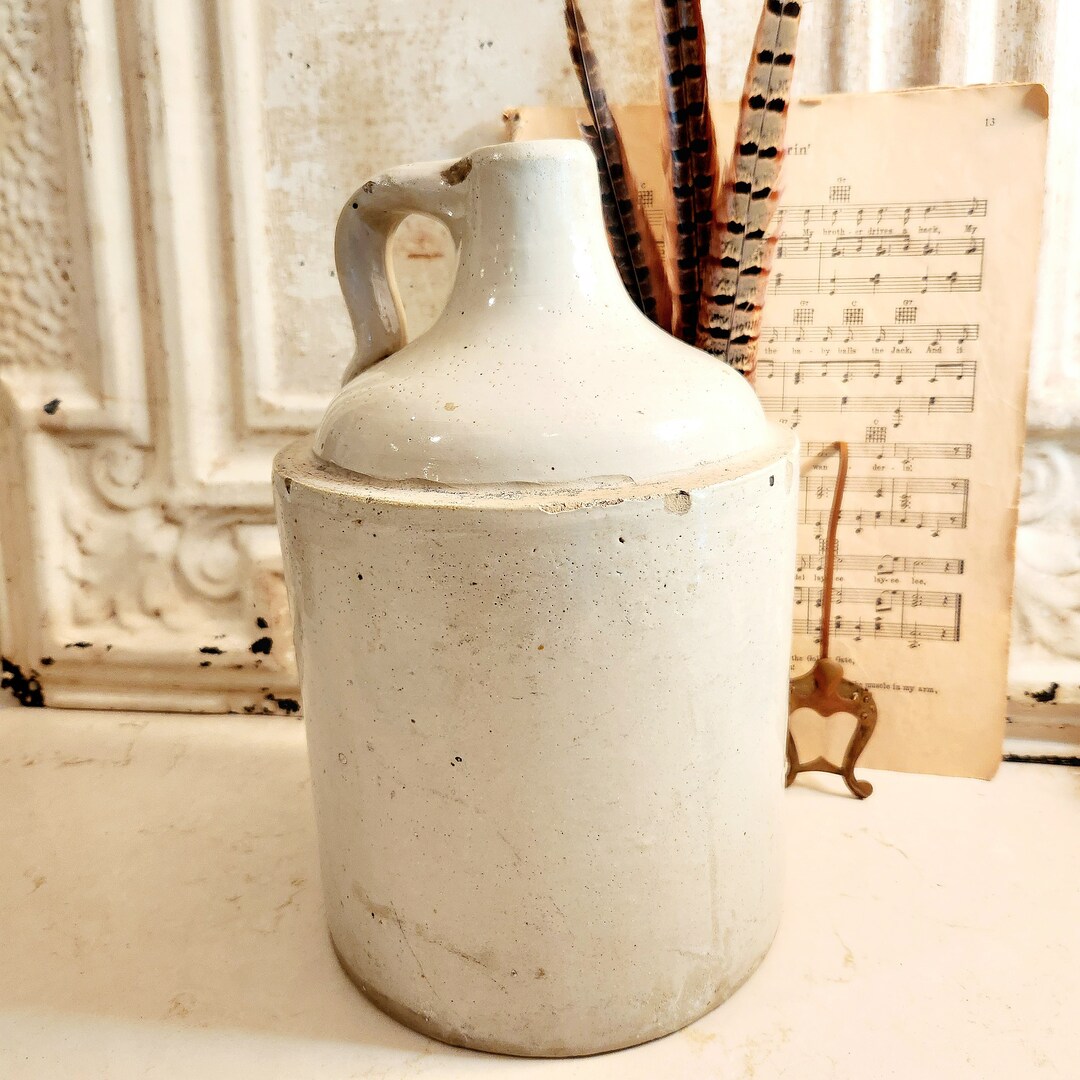 Antique Salt Glazed Stoneware Beehive Jug, Early 1900s , Red Wing Thumb ...