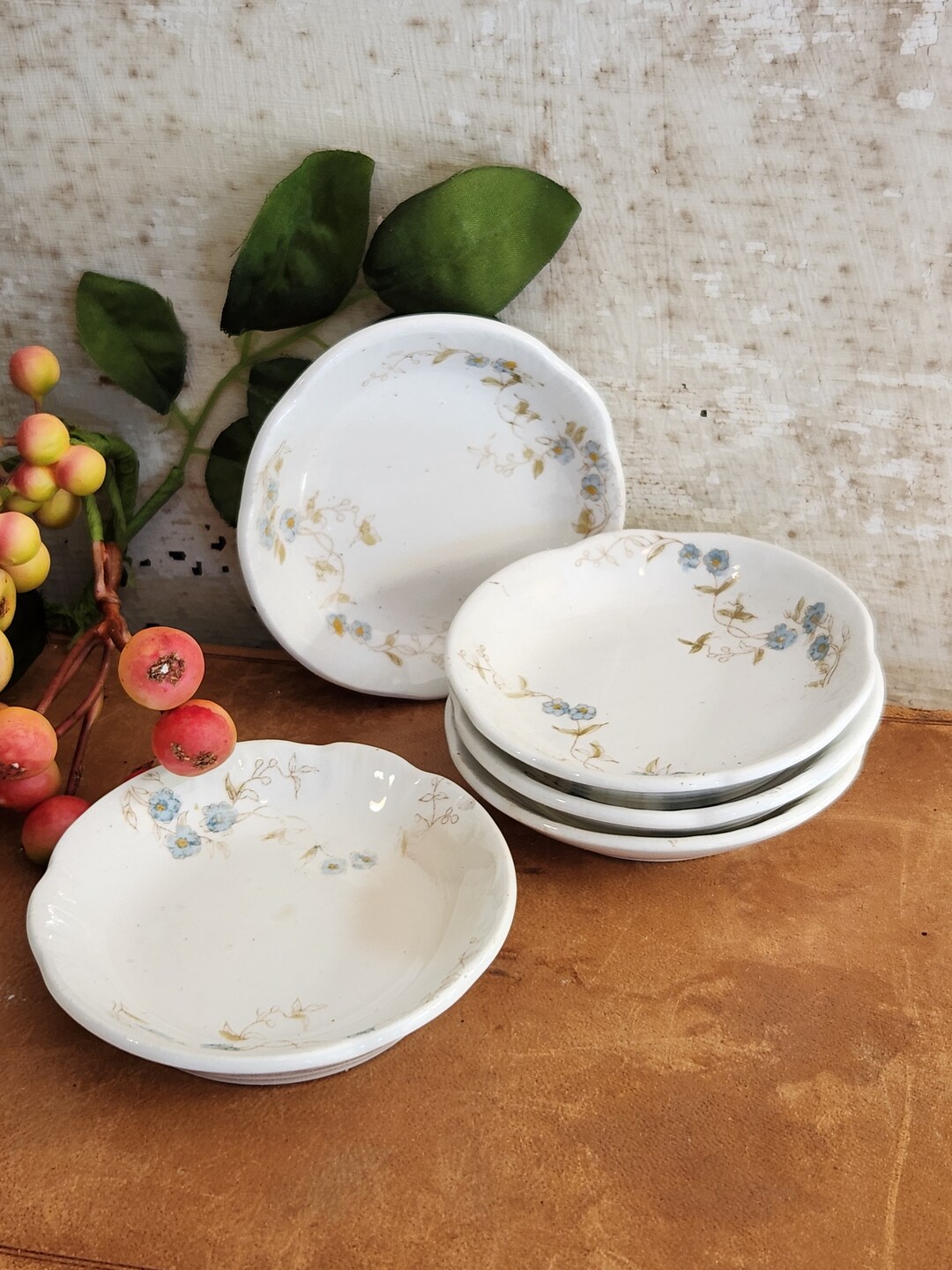 Antique Ironstone Butter Pats I 1900 1913 I Johnson Brothers England I ...