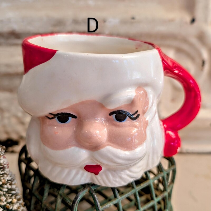 Vintage Santa Mugs - Etsy