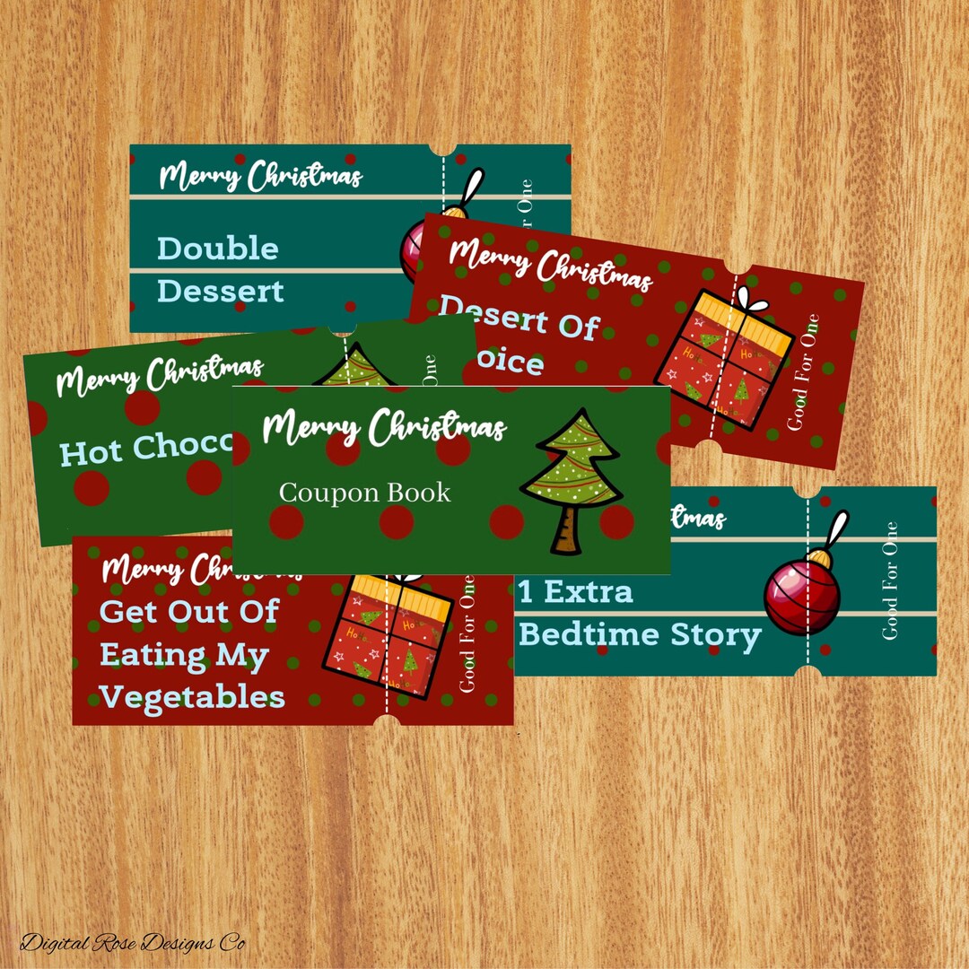 Christmas Coupon Book for Kids/christmas Coupons for Kids/coupons for ...