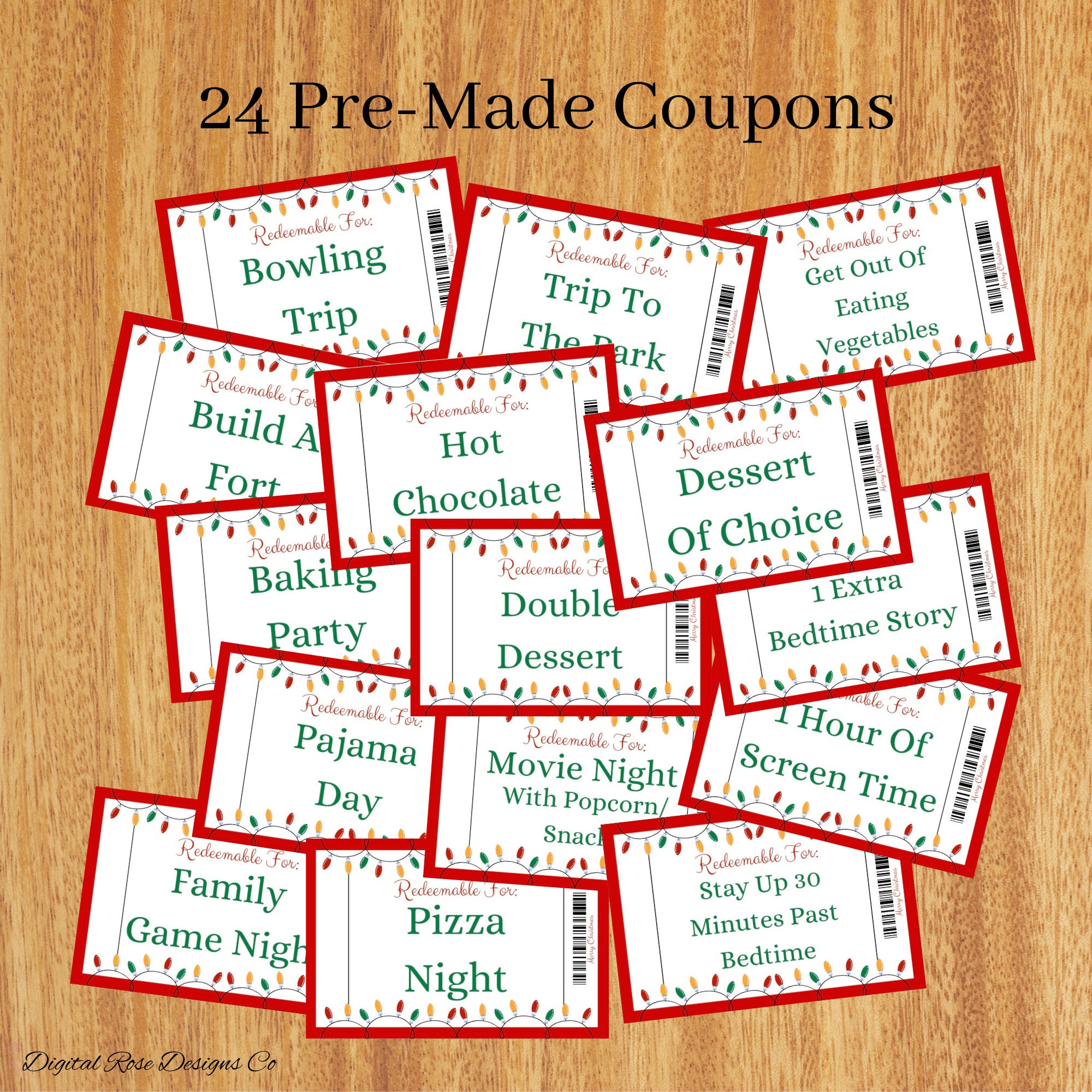 Christmas Coupon Book for Kids/christmas Coupons for Kids/coupons for ...