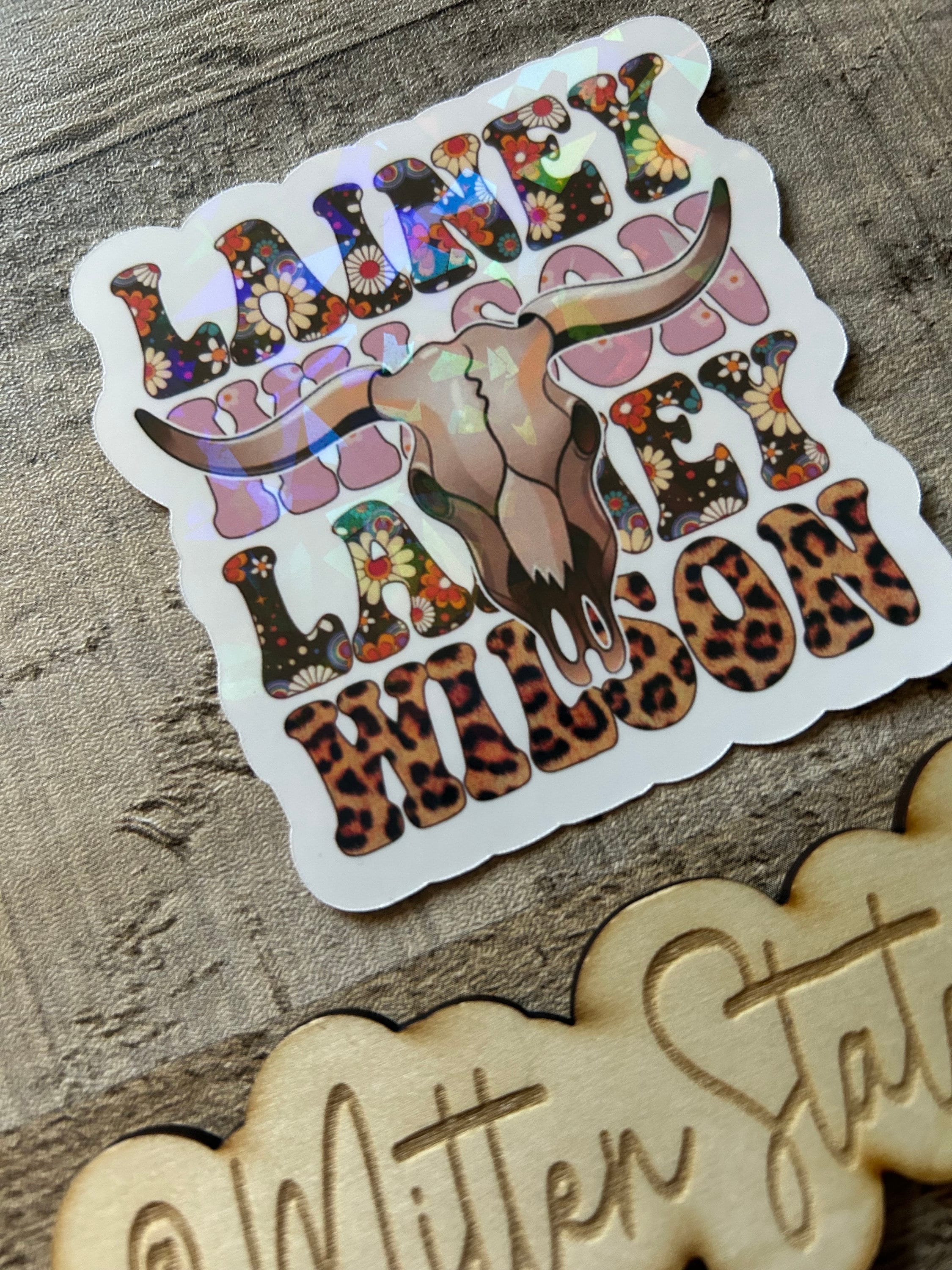 Lainey Wilson Holographic Waterproof Sticker, Lainey Wilson Sticker ...