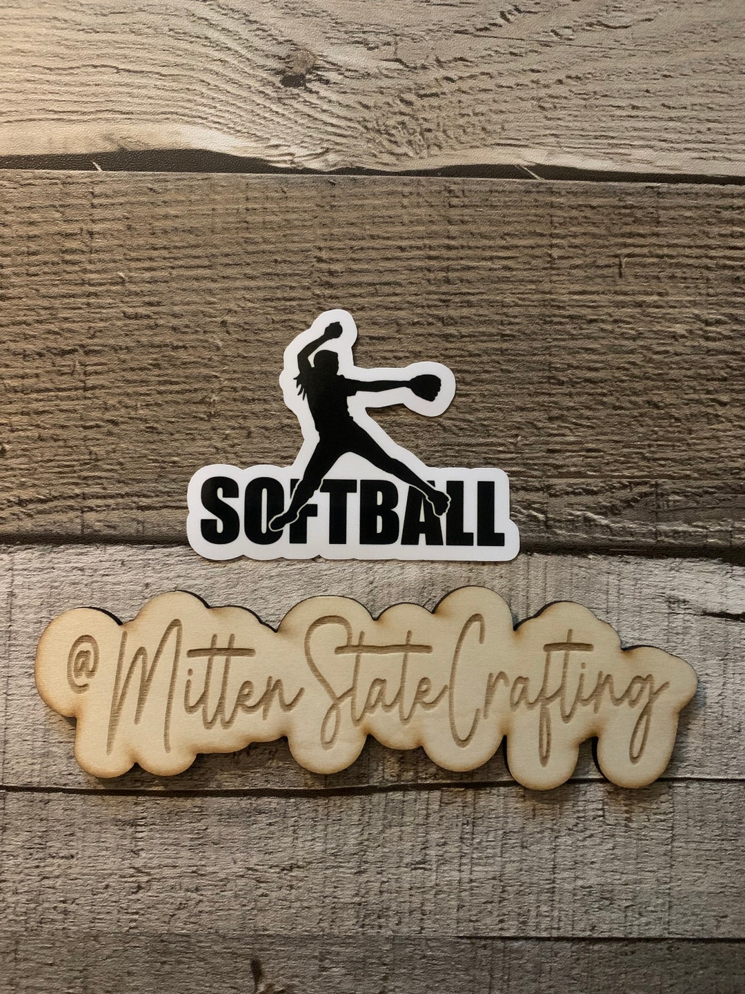 Softball Pitcher Sticker, Softball Player Sticker, Softball Waterproof ...