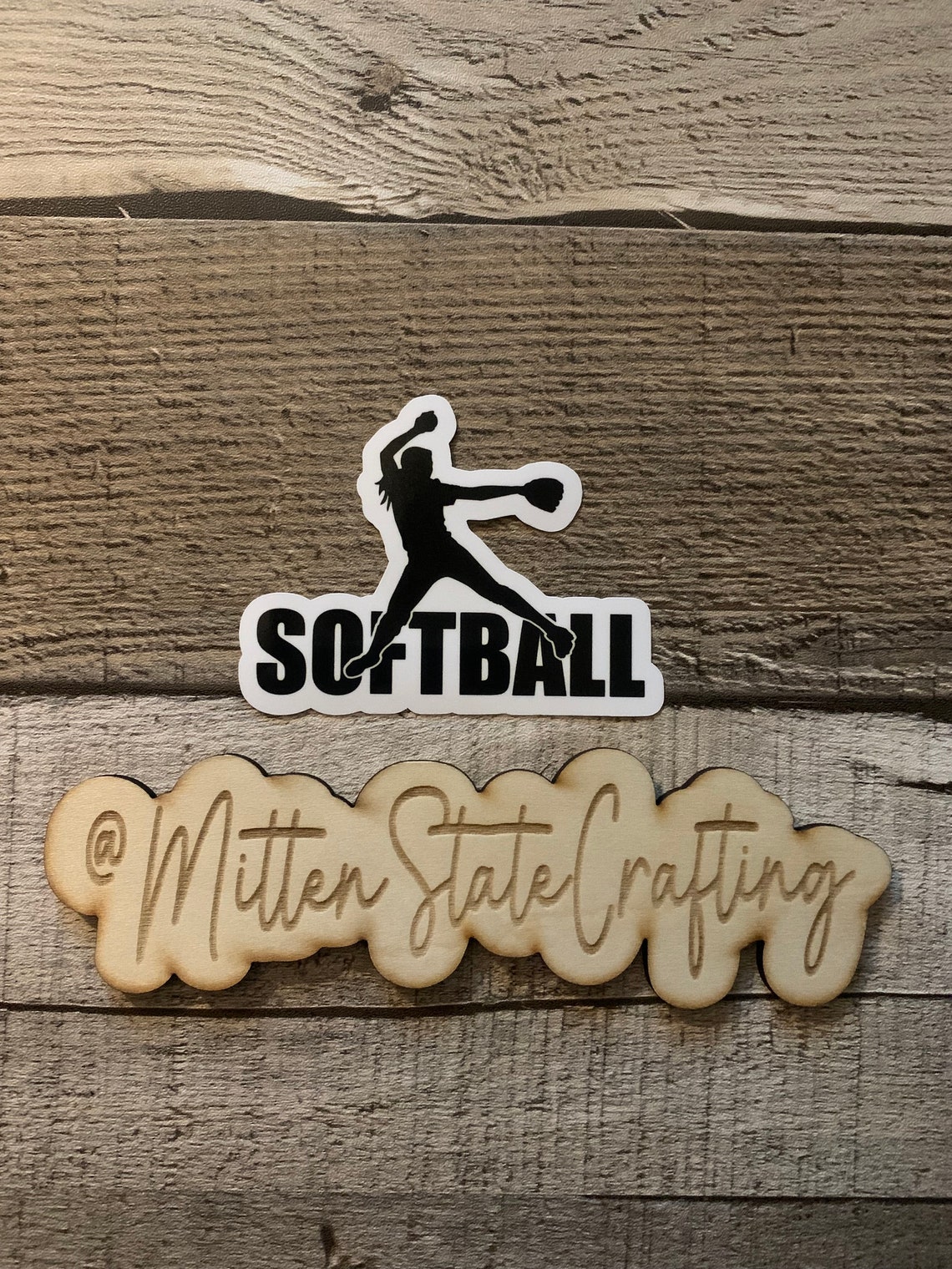 Softball Pitcher Sticker, Softball Player Sticker, Softball Waterproof ...