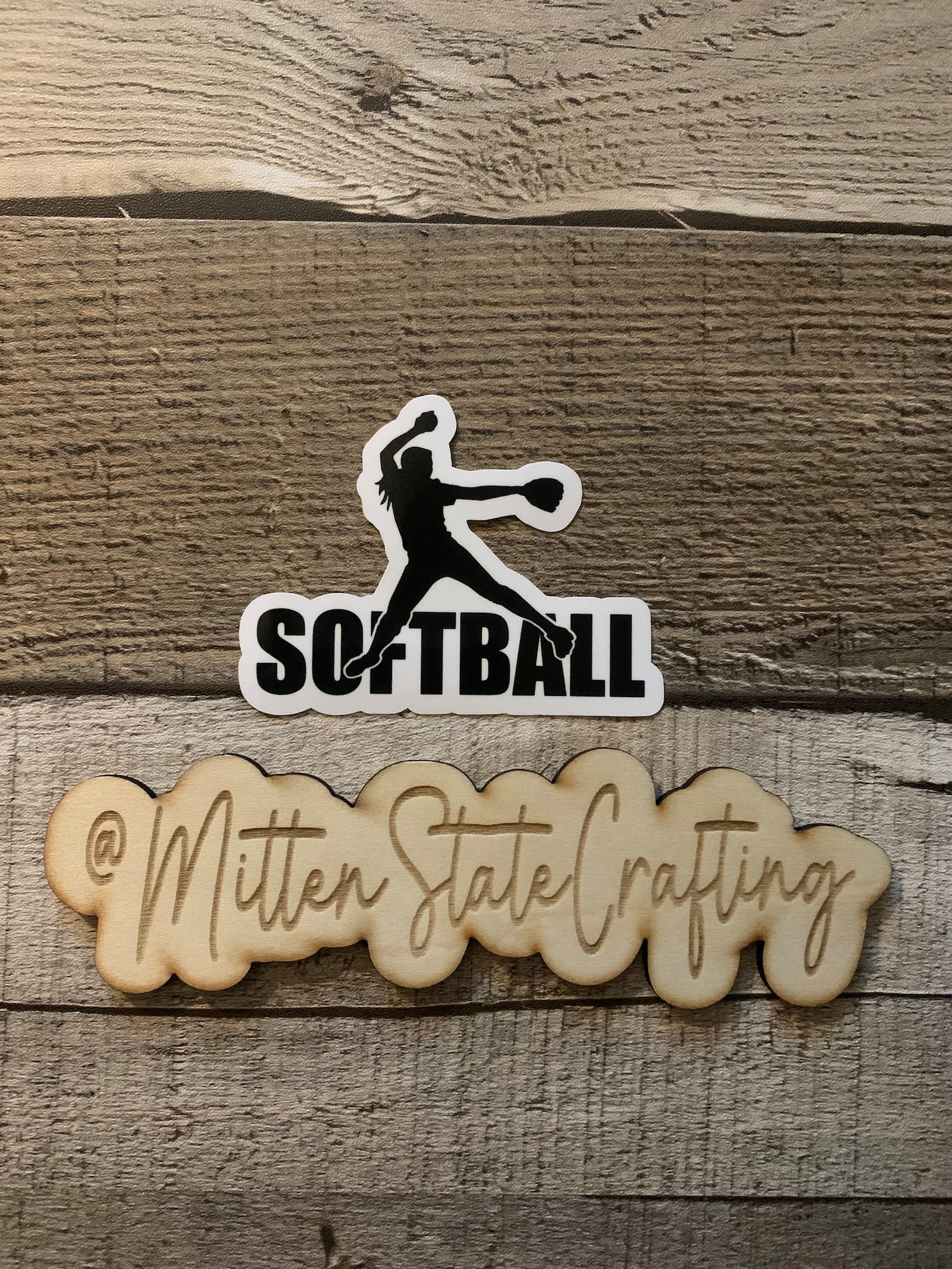 Softball Pitcher Sticker, Softball Player Sticker, Softball Waterproof ...