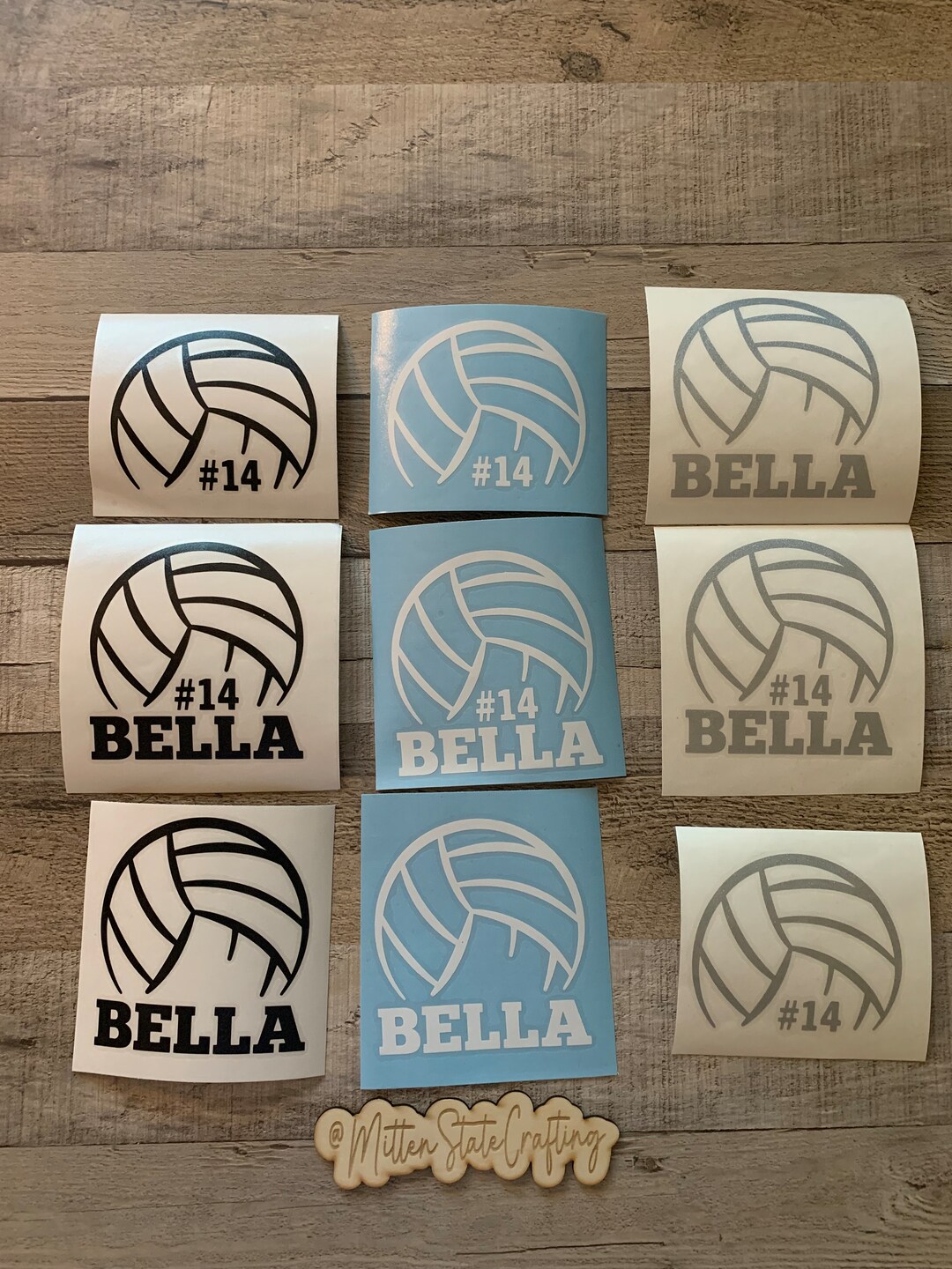 Personalized Volleyball Decal, Volleyball Car Decal, Volleyball Gift ...