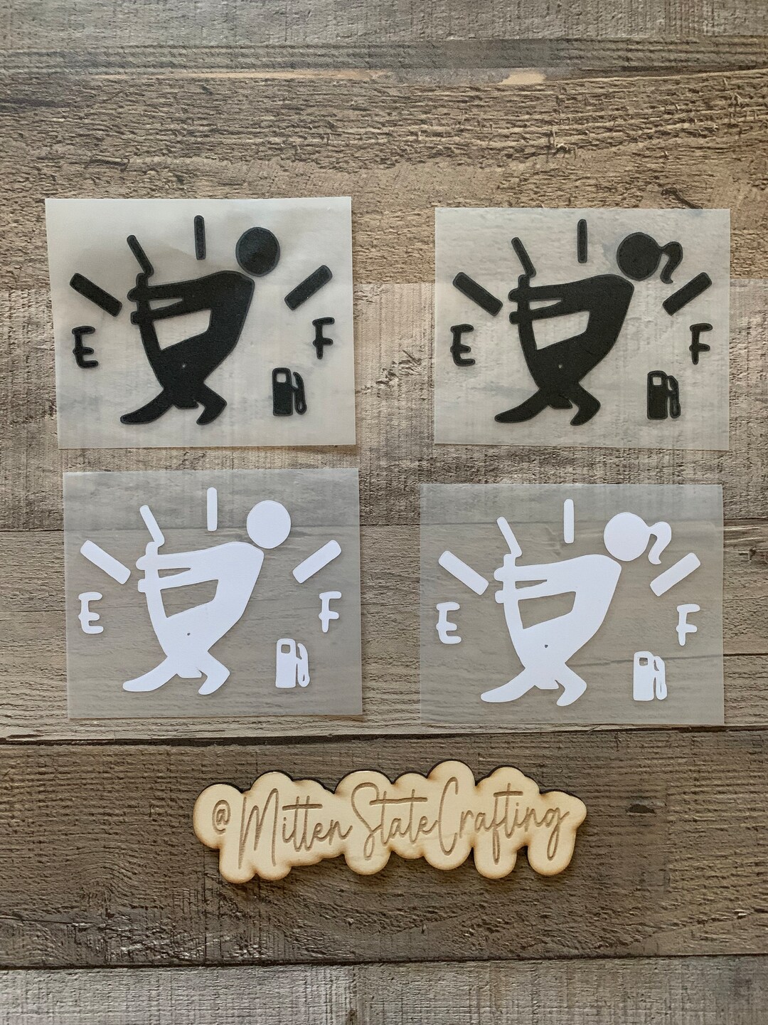 Empty Gas Decal, Pulling Empty Gas Line, A Set of Two Decals. - Etsy