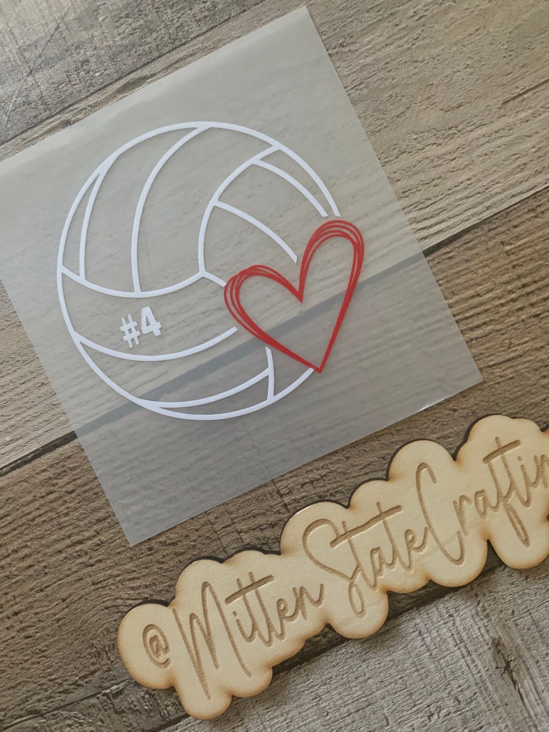 Volleyball Decal Personalized With Player Number, Volleyball Car Decal ...