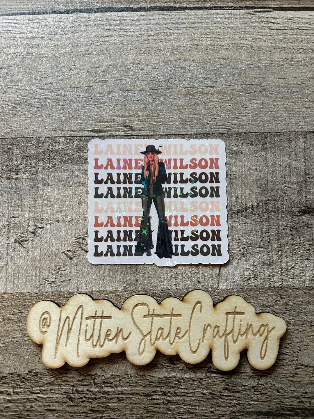 Lainey Wilson Holographic Waterproof Sticker, Lainey Wilson Sticker ...