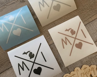 Michigan Vinyl Decal - Etsy