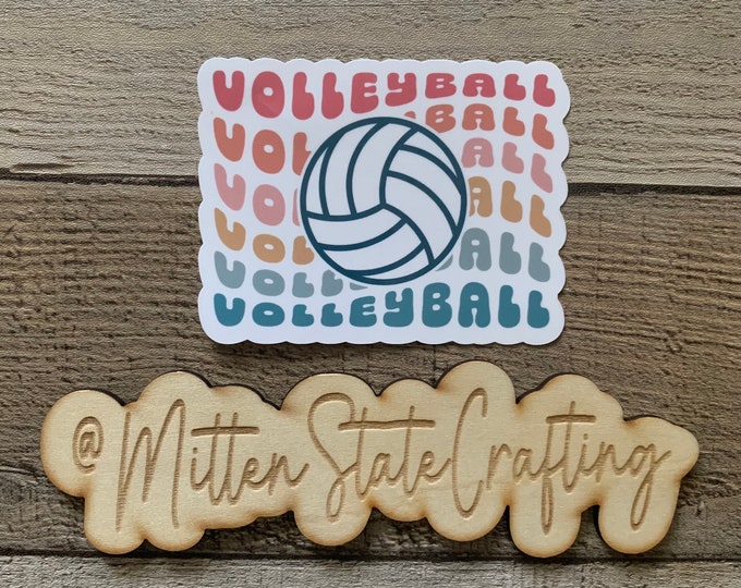 Volleyball Sticker, Volleyball Waterproof Stickers, Volleyball Team ...