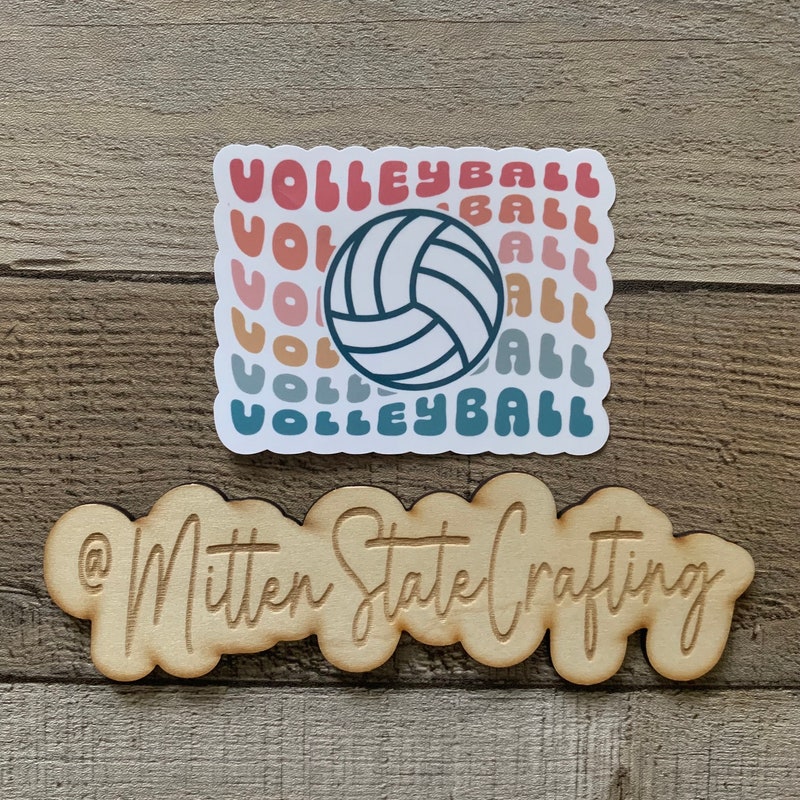 Volleyball Stickers - Etsy