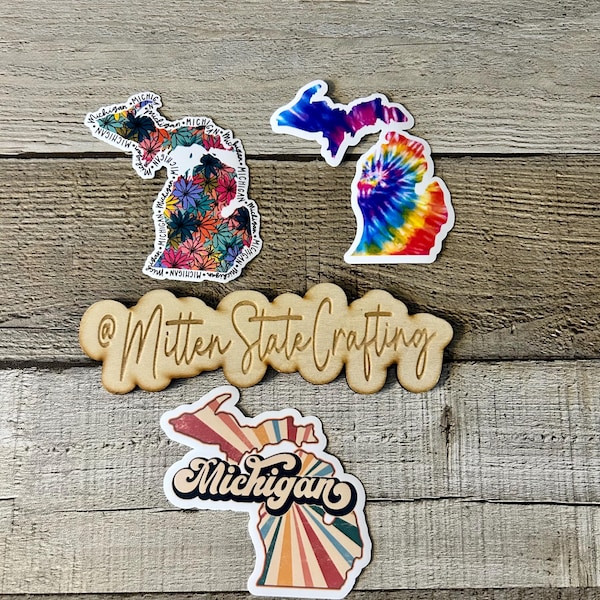 Michigan Sticker - Etsy