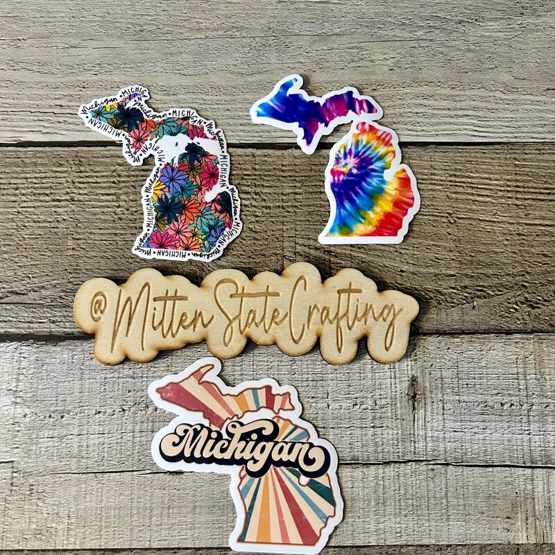 Michigan Sticker - Etsy