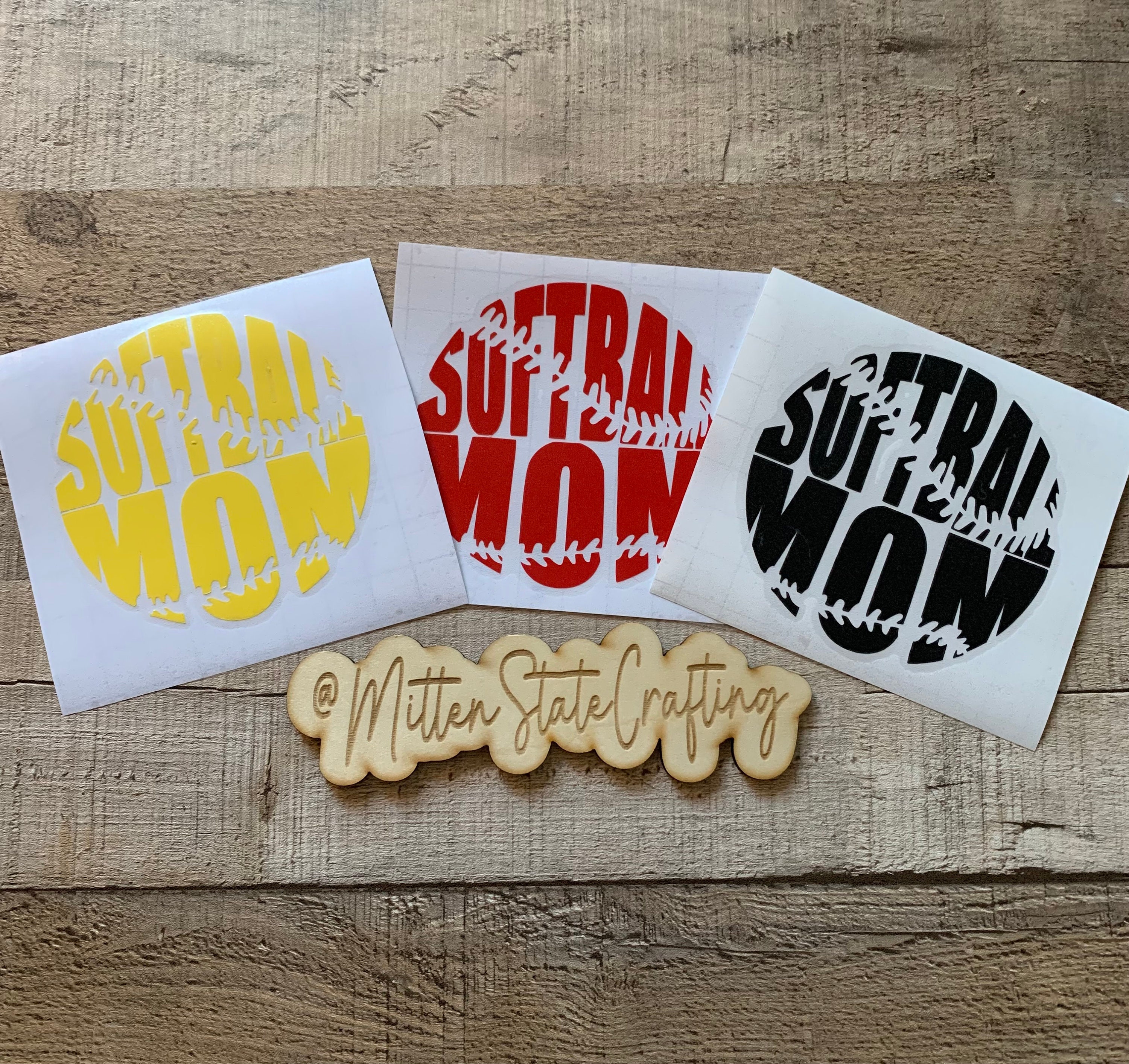 Softball Mom Vinyl Decal, Softball Decal, Mom Decal Softball Mom Gift ...