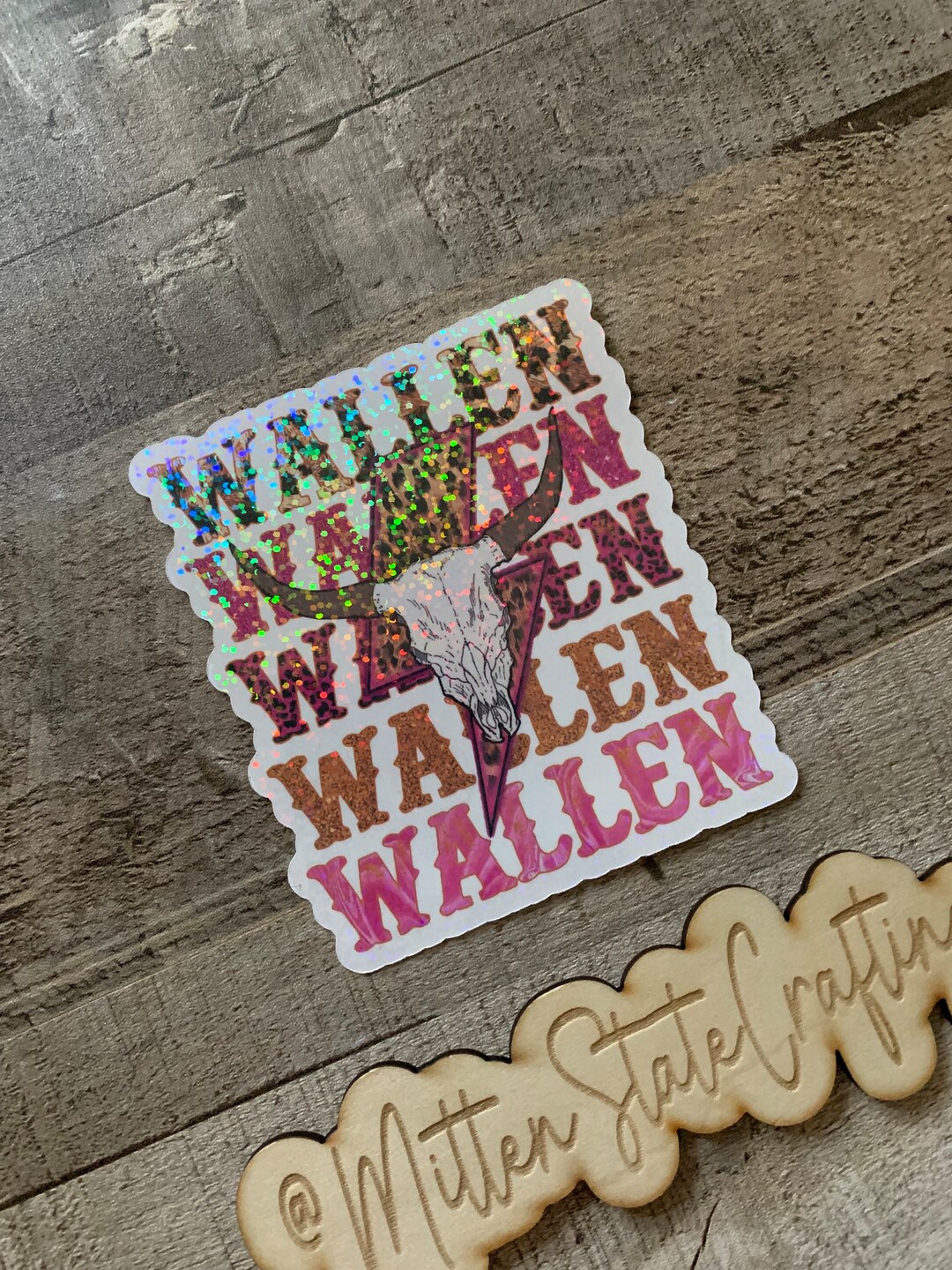 Morgan Wallen Holographic Waterproof Sticker, Morgan Wallen, Country ...
