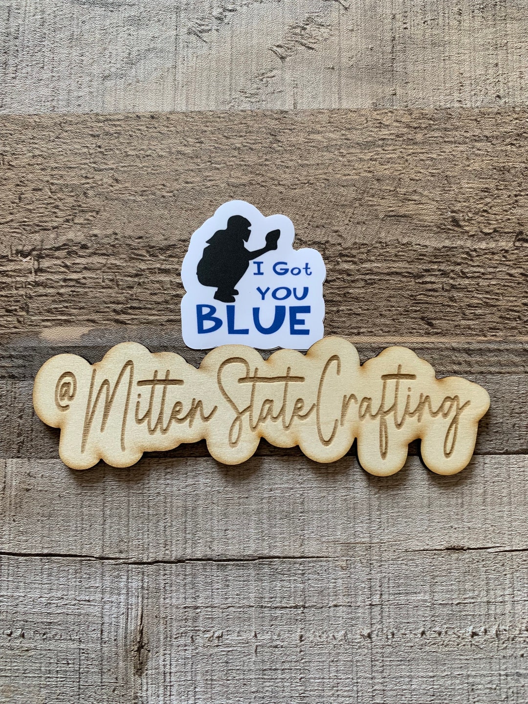 I Got You Blue Stickers Waterproof Helmet Size Catcher Stickers Ump ...