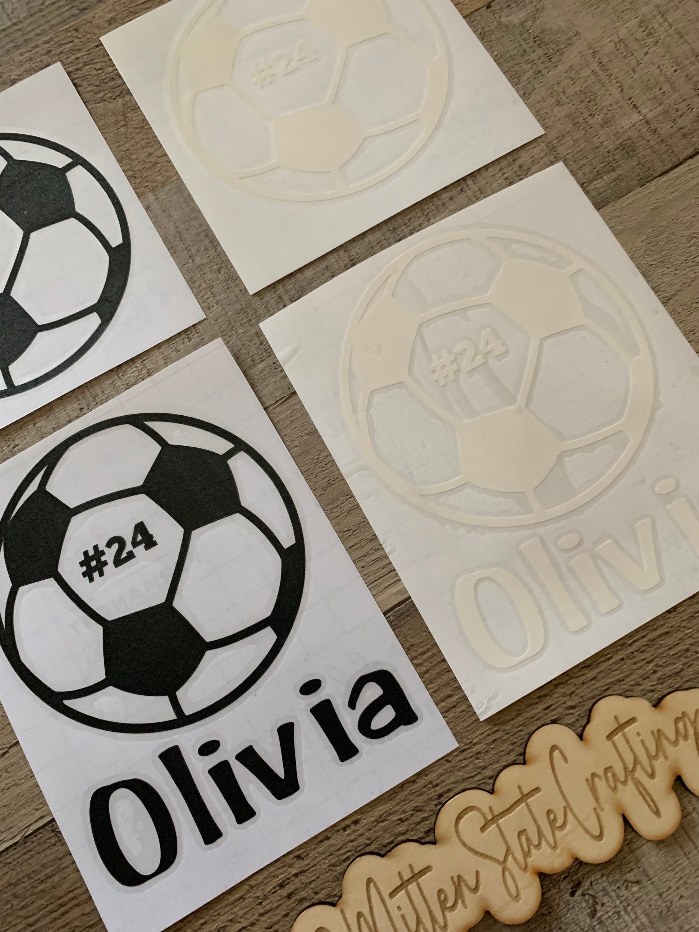 Personalized Soccer Decal, Soccer Car Decal, Soccer Gift, Soccer Mom ...