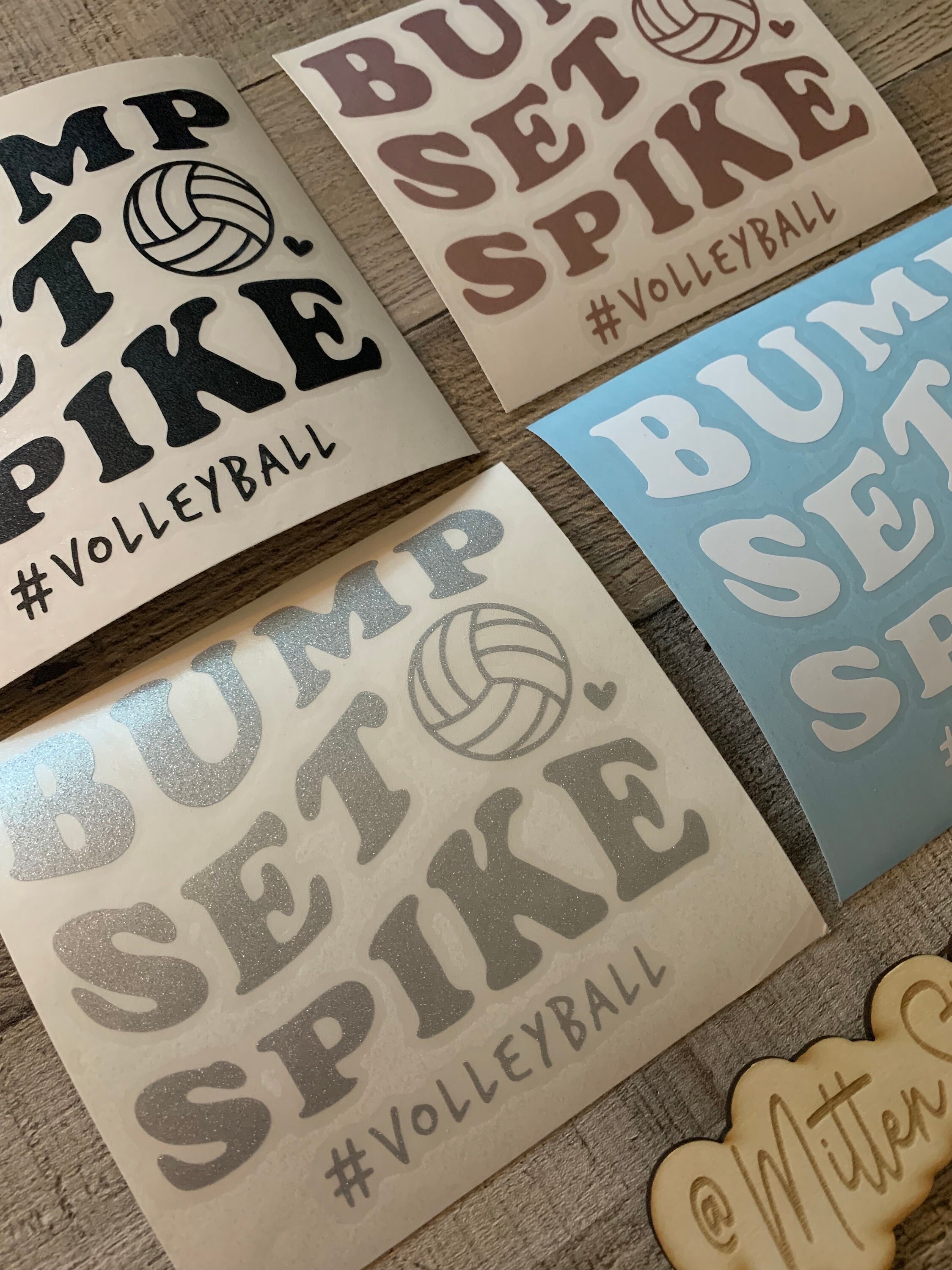 Bump Set Spike Volleyball Decal Volleyball Car Decal - Etsy
