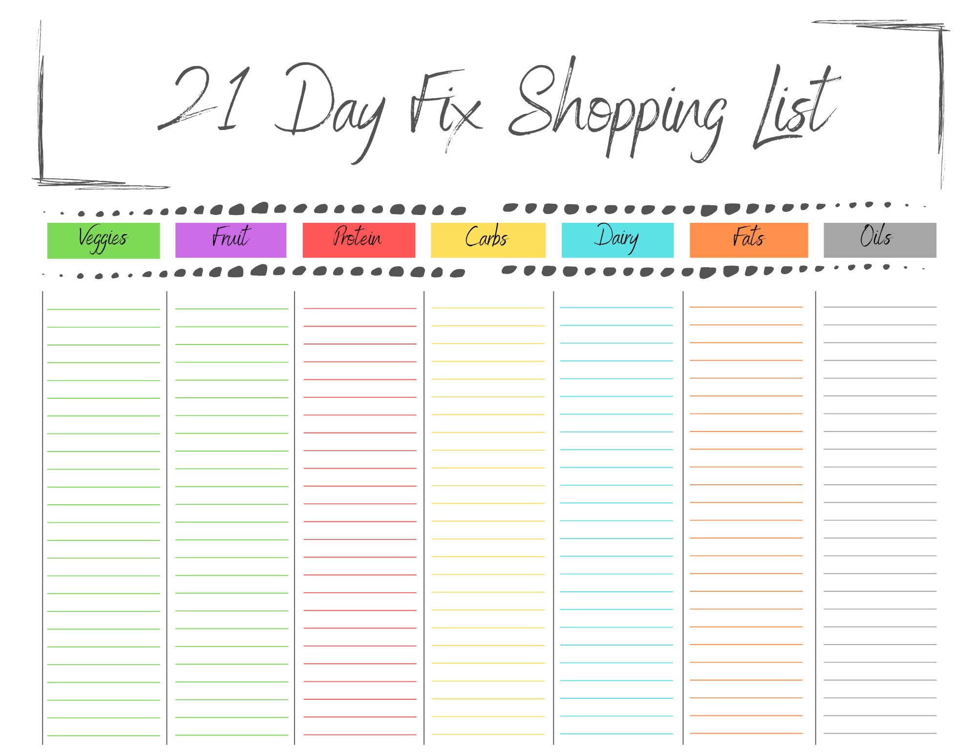 21 Day Fix (2100-2300) Planner Bundle - Etsy