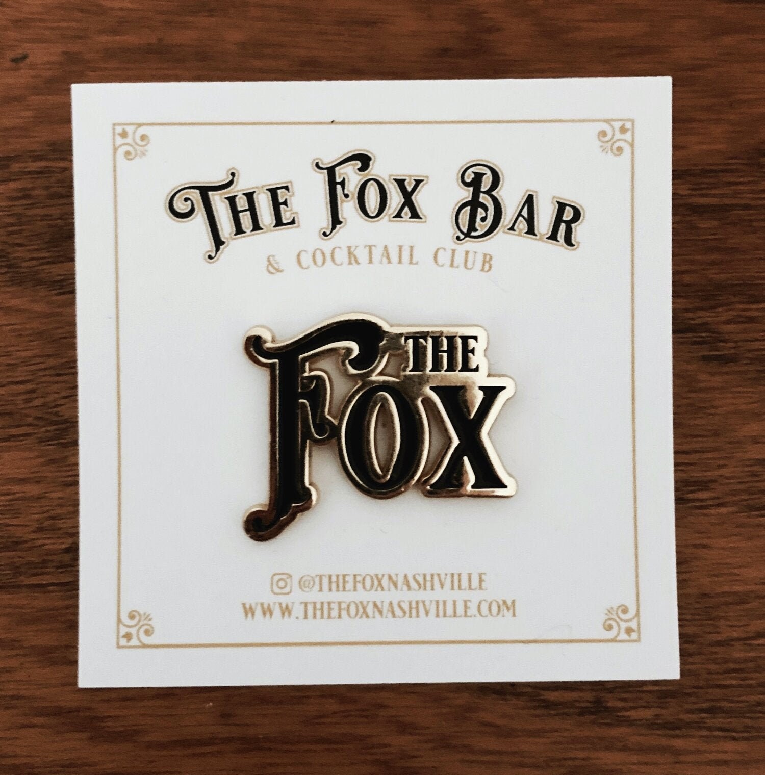 The Fox Logo Enamel Pin - Etsy