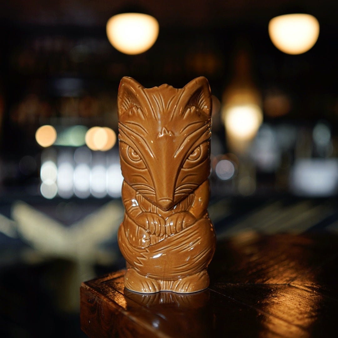 The Fox Tiki Mug (brown) - Etsy