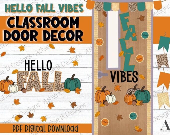 Teachers School Classroom Door Decoration/we Are Nuts About Fall ...