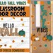 Classroom Door Decor, Fall Vibes, Hello Fall, Bulletin Board, Easy ...