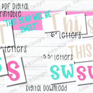 Classroom Door Decor, Sweet Year Bulletin Board, New Year, Printable ...